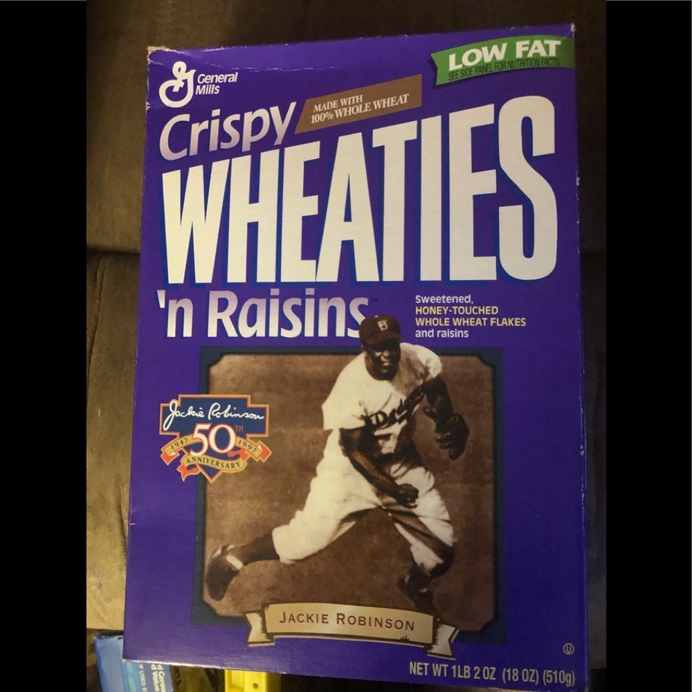 Jackie Robinson Wheaties Cereal Box - Gem